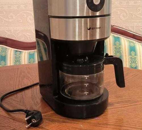 Kitfort кт-716 – капельная кофеварка с кофемолкой