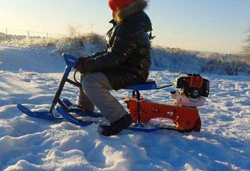 Детский снегокат с мотором