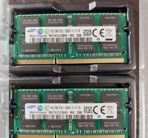 Оперативная память DDR3L 16GB (8GB*2) 1600MHZ