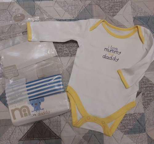 Боди 3шт 3-6 мес mothercare