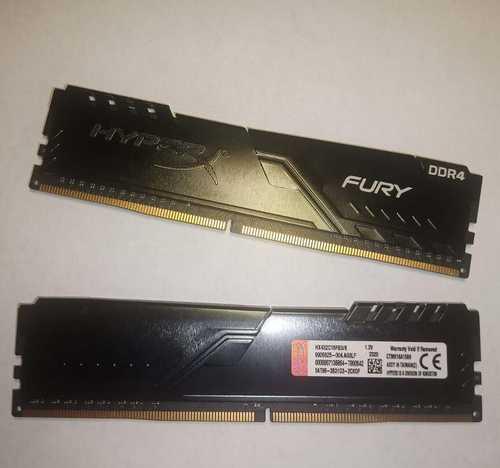 Оперативная память ddr4 16gb fury 2x8