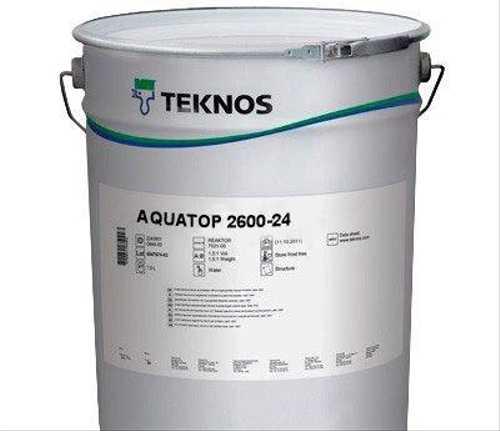 Краска Teknos - Aquatop 2600-83 SG Ral-9010 - 20л