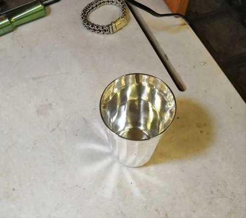 Граненый стакан серебро 925 пробы