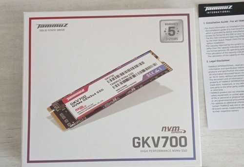 SSD накопитель Tammuz м2 256Gb