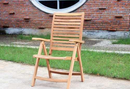 Кресло-шезлонг из древесины тика "Orizzon"