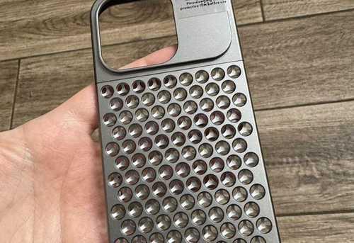 Чехол на iPhone 15 pro новый металл