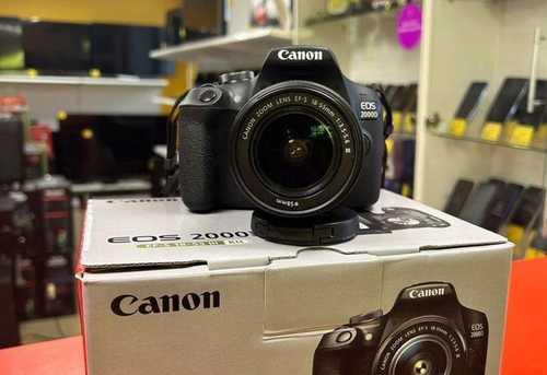 Зеркальный фотоаппартат Canon EOS 2000D Гарантия