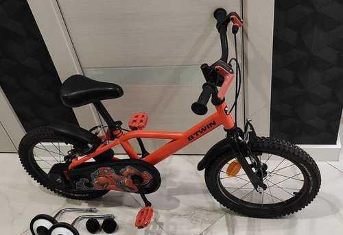 Детский четырёхколёсный велосипед btwin 16