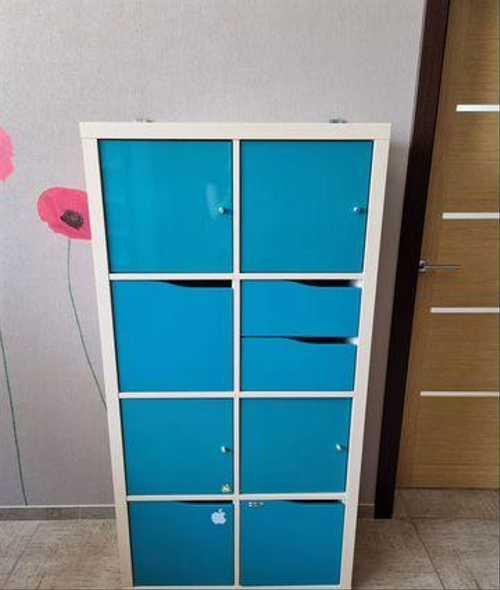 Стеллаж IKEA kallax с наполнением