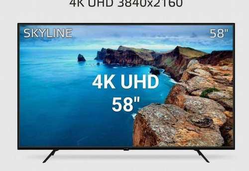 Новые 58" 4K Android WiFi SMART Skyline телевизор
