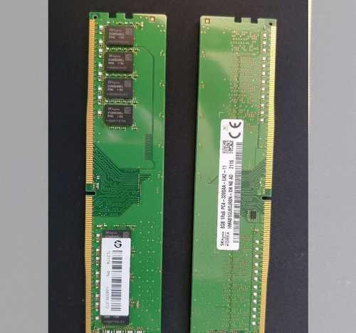 Оперативная память ddr4 8gb / 2шт