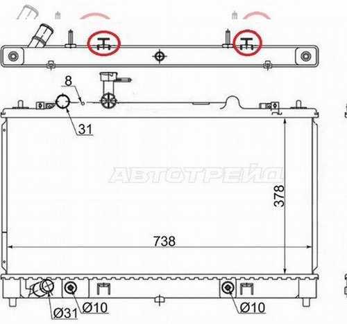 Радиатор Mazda 6 02-12 / Atenza 02-12 mazda 6