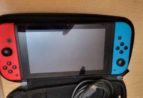 Nintendo switch v.1 + 5 игр