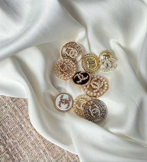 Пуговицы chanel gucci шанель гуччи брендовые