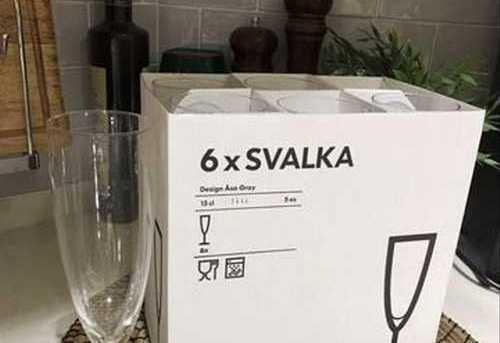 Бокалы для шампанского IKEA свальк