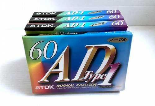 Аудиокассета кассета TDK AD 1 60 - 1995 г