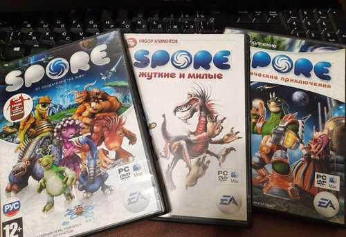 Компьютерная игра Spore + 2 дополнения