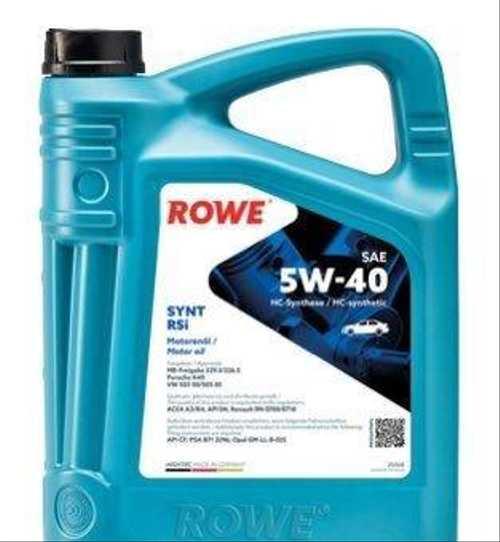 Моторное масло Rowe Hightec RSI SAE 5w-40