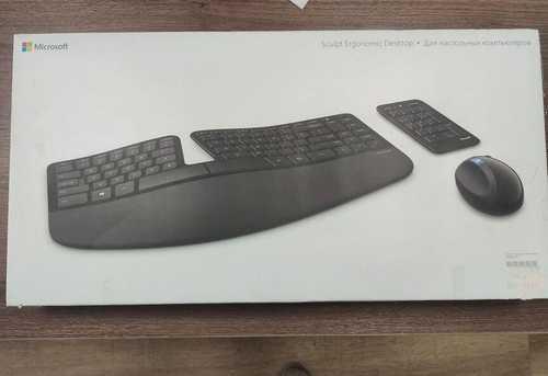 Клавиатура и мышь Microsoft Sculpt Ergonomic