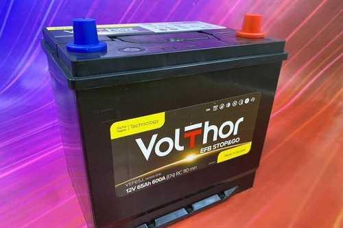 Аккумулятор Volthor EFB start-stop 65 ah 600a