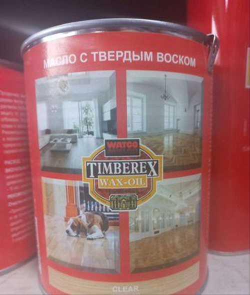 Масло с твердым воском Timberex, 1 л