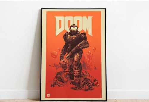 Постеры в алюминиевой рамке Doom