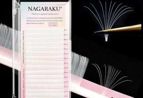 Ресницы для наращивания nagaraku белые mix