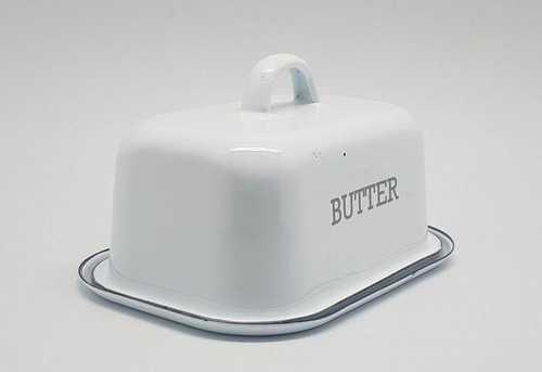 Масленка "Butter" металл/эмаль