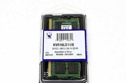 Kingston valueram 8 гб DDR3L 1600 мгц sodimm CL11