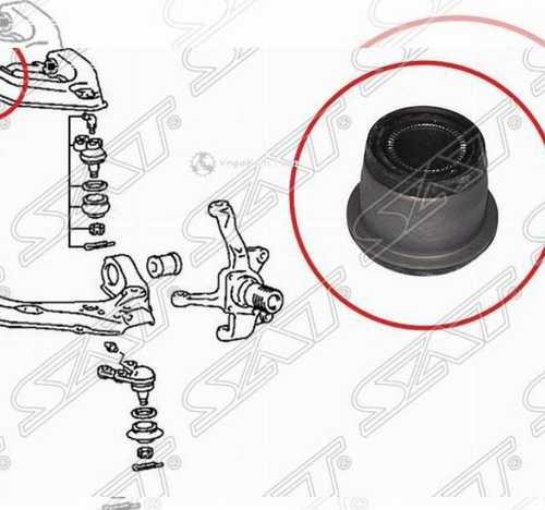 Сайлентблок рычага верхнего Mitsubishi Delica P03 13 2WD 87- stmb430201