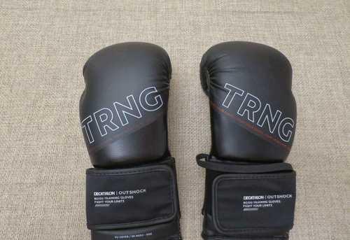 Боксерские перчатки черные 8 oz Декатлон