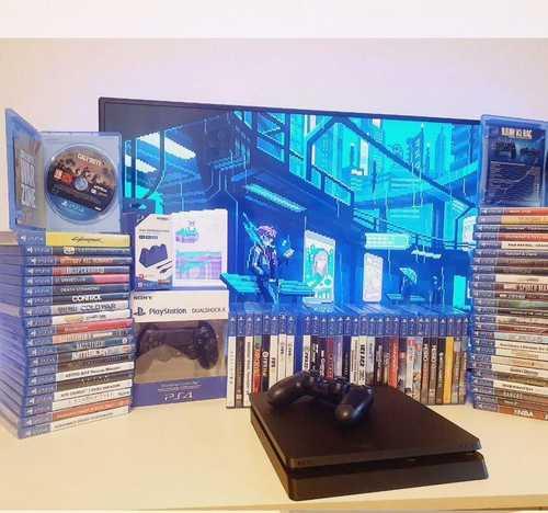 Sony playstation 4 slim  140 игр