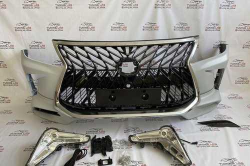 Lexus LX570 2008-2015 Бампер стиль 2016+ TRD E1DG9