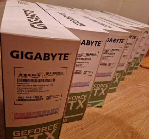 Gigabyte Модель: GeForce RTX 3080 vision