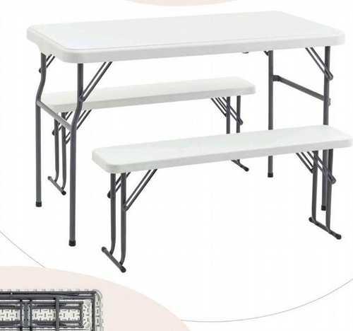Набор садовой мебели Stool Group Кейт, белый