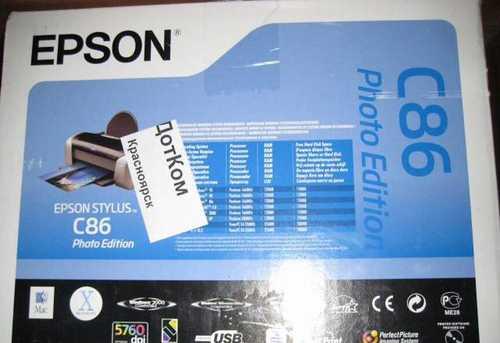 Продам струйный принтер Epson Stylus Photo c86