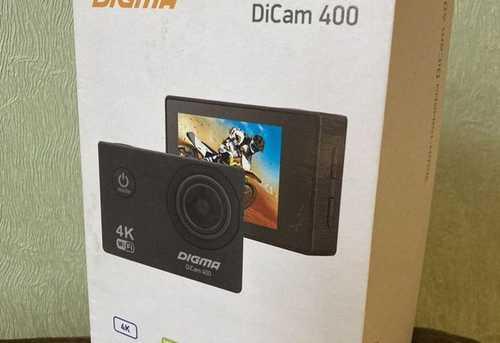 Экшн камера digma DiCam 400 и крепление