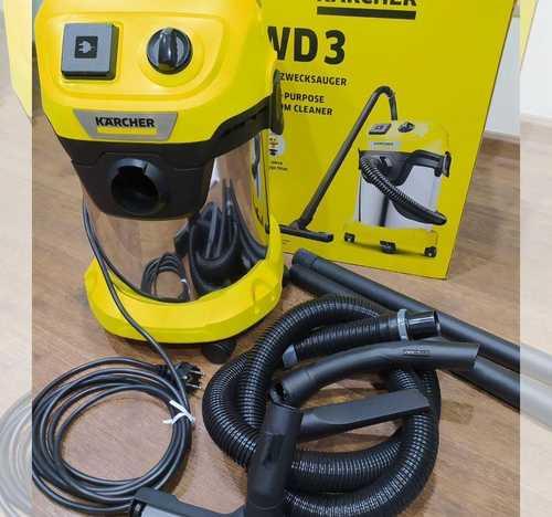 Профессиональный пылесос Karcher WD 3 PSV-17/4/20