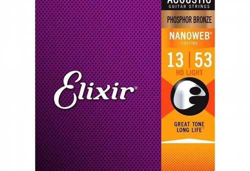 Струна Elixir 16182 NanoWeb HD Light 13-53