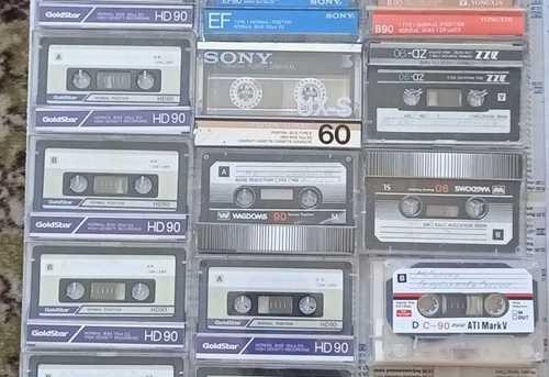 Аудиокассеты иностранные 20 штук