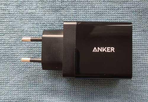 Зарядное устройство Anker 24 Вт с 2-мя портами USB
