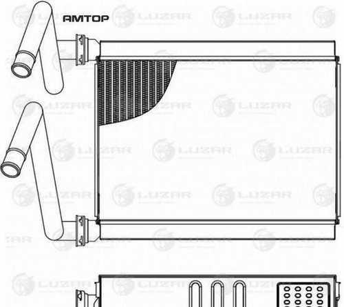 Luzar LRH1950 Радиатор отоп. для а/м Toyota Land C