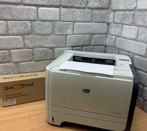 Лазерный принтер HP LaserJet P2055D+Новый картридж