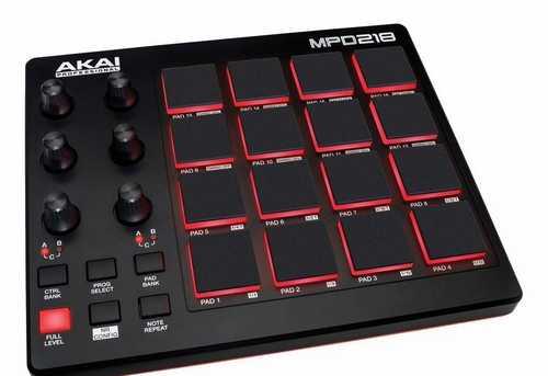 Midi контроллер akai PRO MPD218