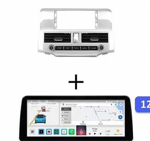 Магнитола 12.3 дюйма Toyota 4Runner 5 N280 2009-2024 Mekede L600S 6 128G carplay