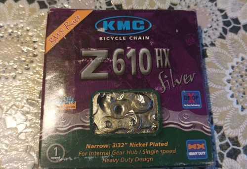Цепь велосипедная KMC Z610HX Silver