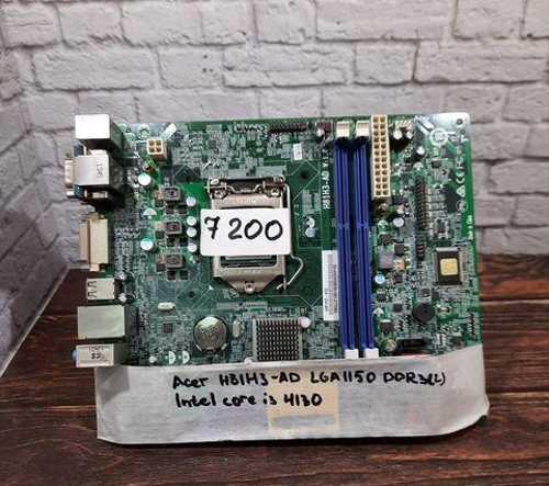 Связка Acer H81H3-AD/Core i3 4130. Гарантия