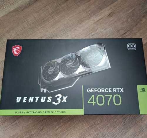 Видеокарта RTX 4070 MSI Ventus 3