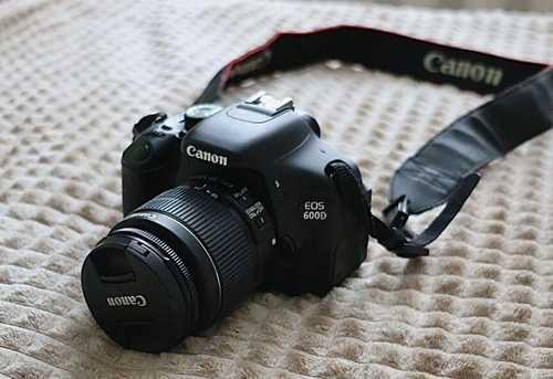 Зеркальный Canon 600D + объектив 18-55