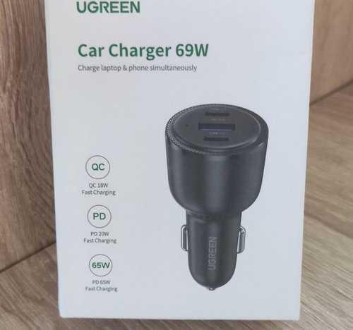 Зарядное устройство в авто Ugreen 69w